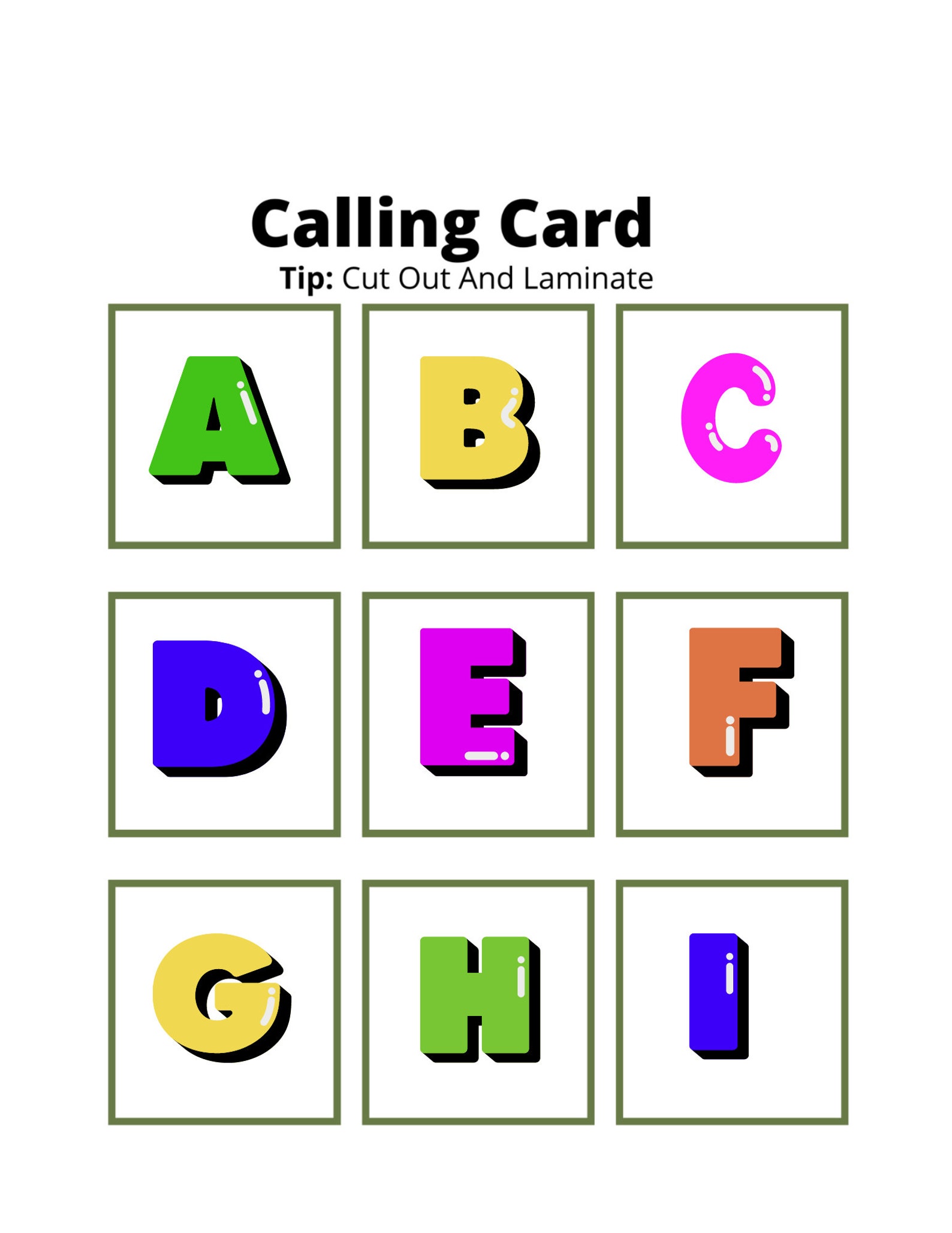 Alphabet Bingo, Alphabet Bingo for Kids, Alphabet Bingo Printable ...