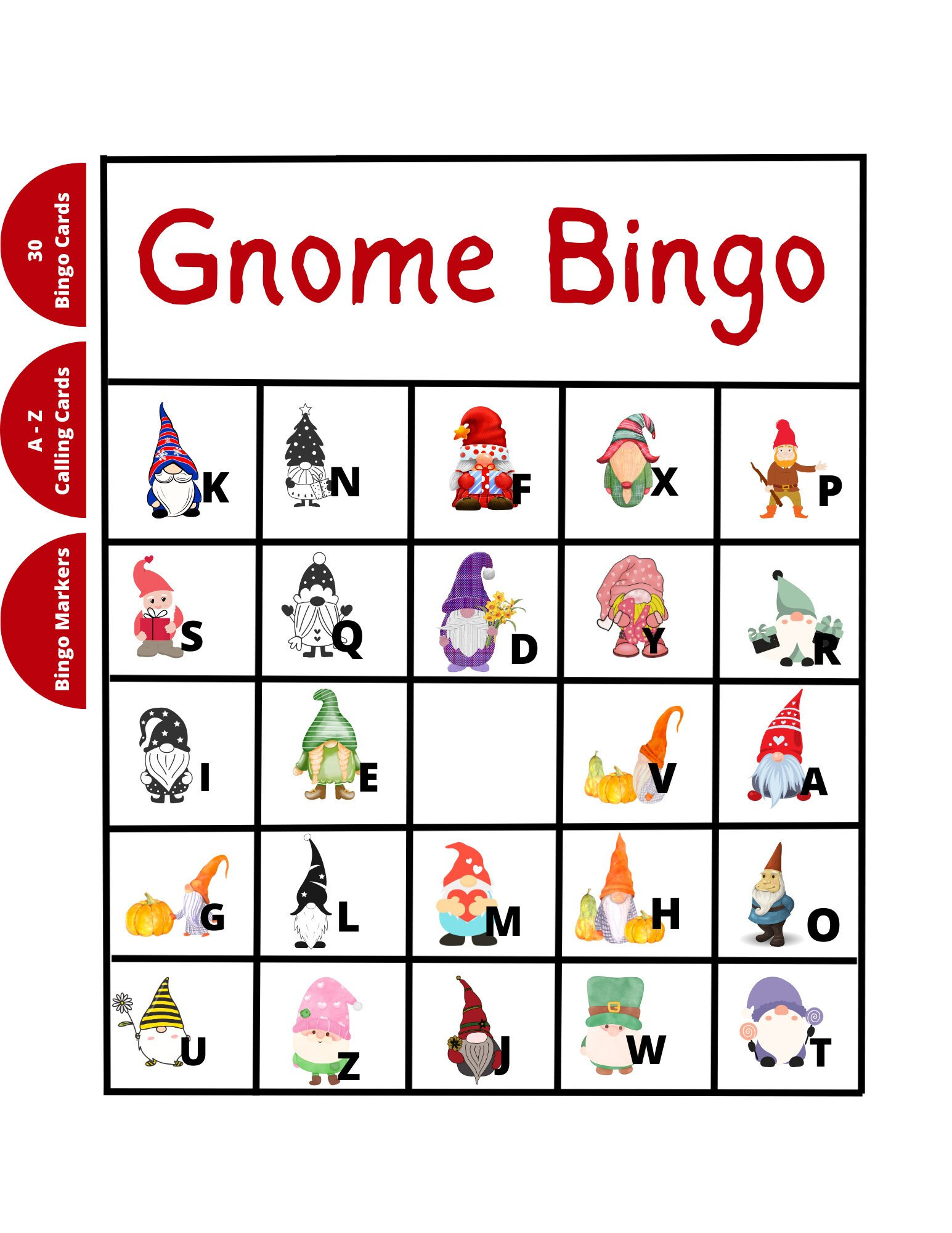 Printable Bingo Cards, Bingo Game Kit, Bingo Night Fun, Kids Bingo ...