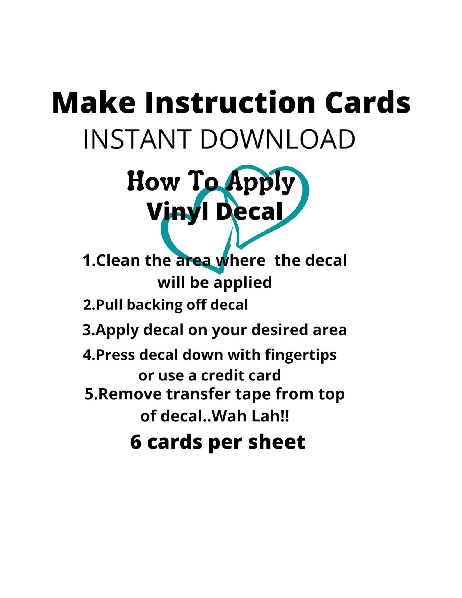How to Apply a Decal, Decal Instructions, Care Instructions, DIY ...