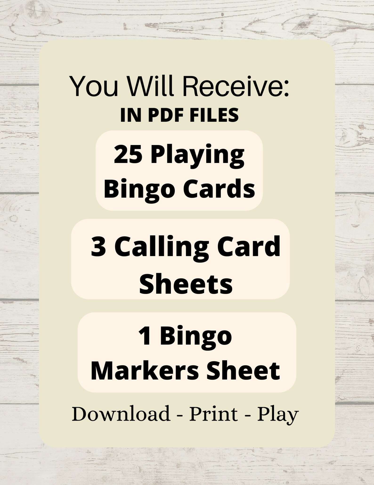 Lady Bug Bingo Calling Cards, Printable Kids Bingo, Instant Animal ...