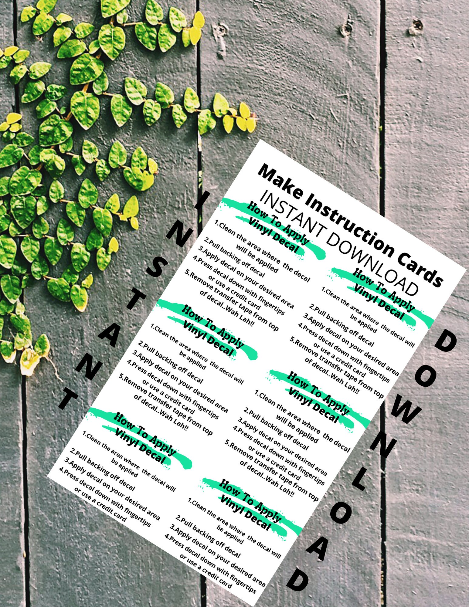 Sticker Guide Decal DIY Tips Decal Use Advice Vinyl Decal - Etsy