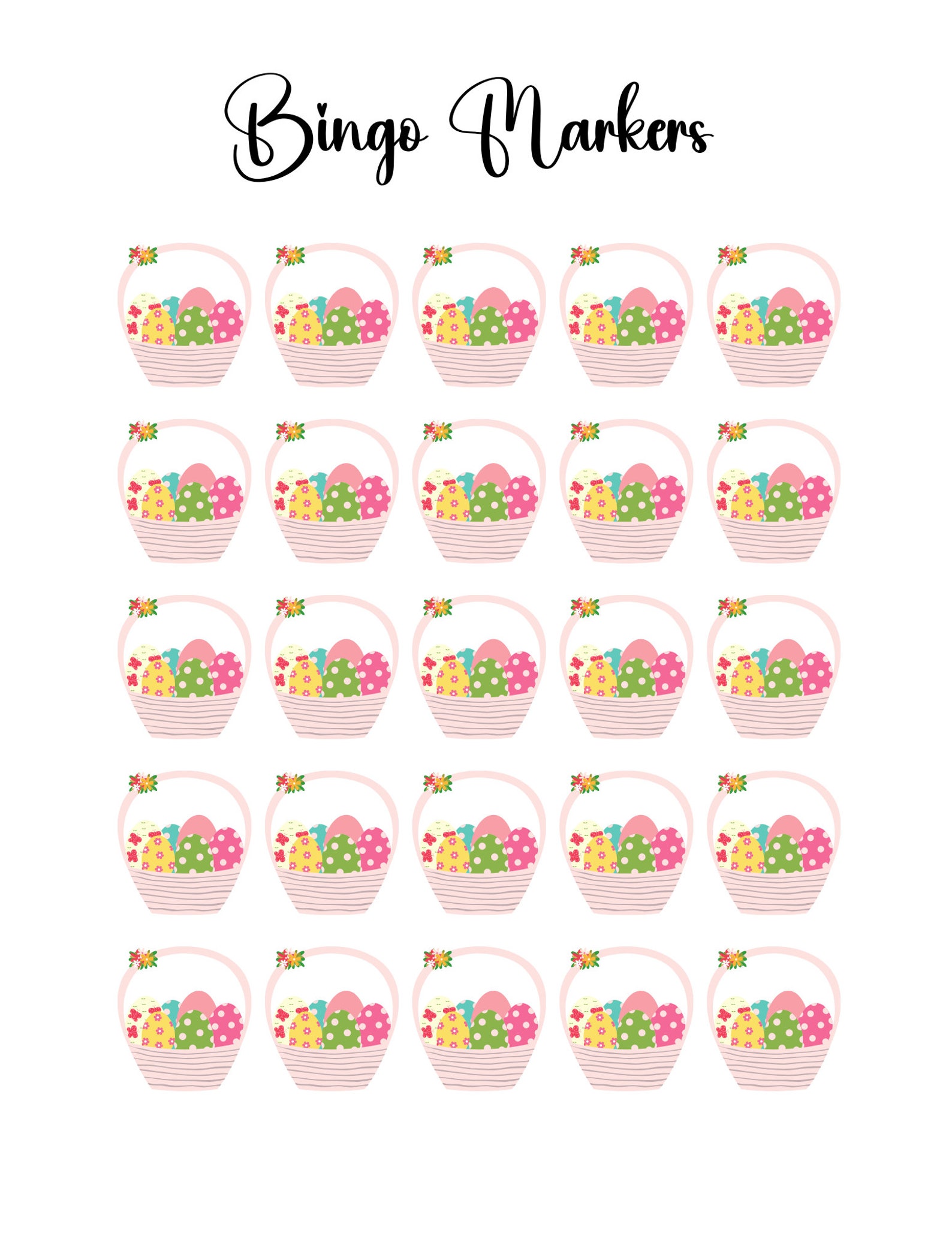 Easter Bingo Game, Bingo Game Bundle to Play, Easter Bingo Cards ...