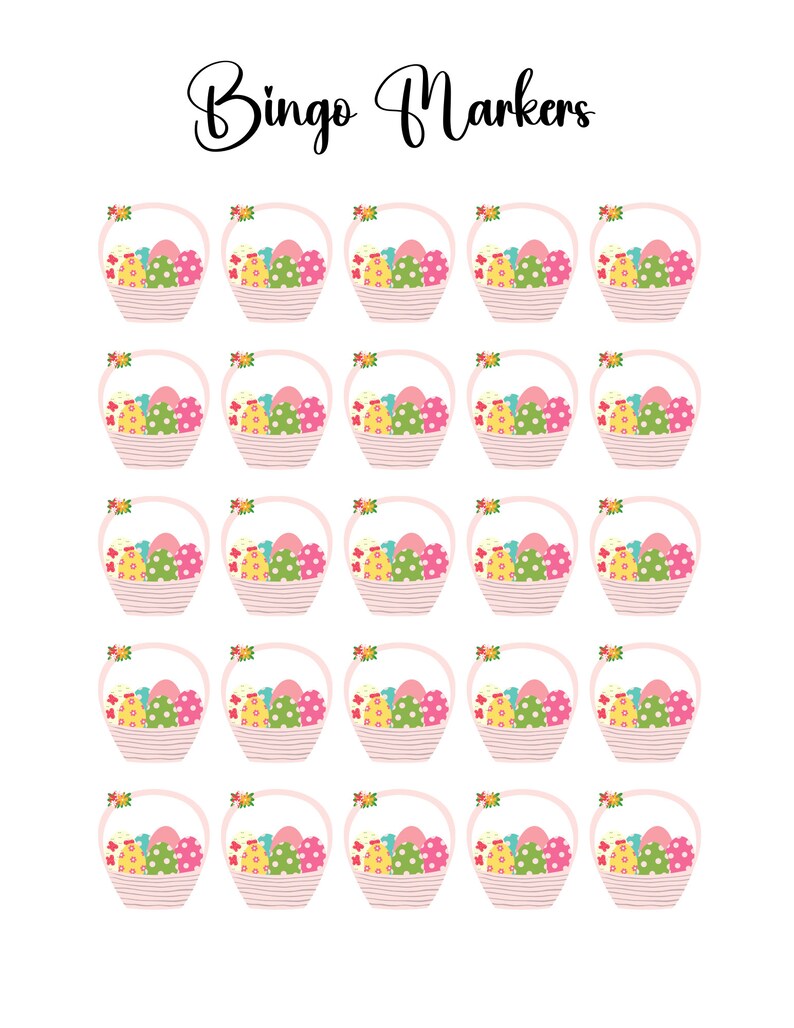 Easter Bingo Game, Bingo Game Bundle to Play, Easter Bingo Cards ...