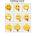 Emoji Face Bingo, Printable Bingo Game With Large Cards,print and Play ...