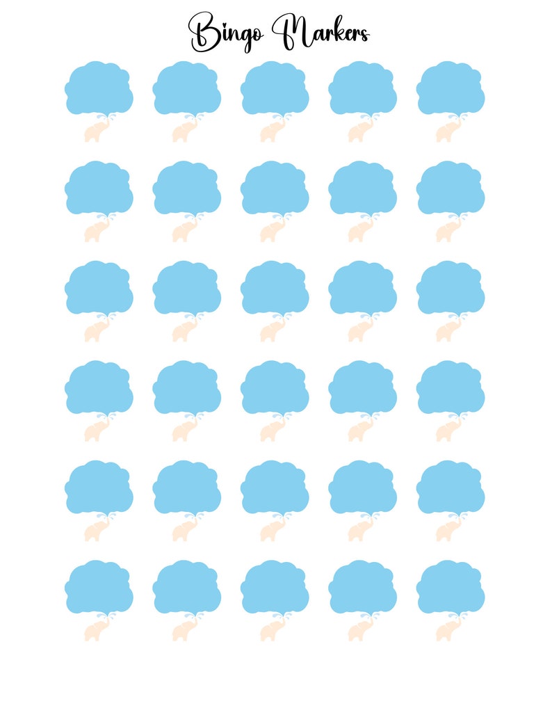 Bingo Calling Cards Printable Bingo Game With Large Cards - Etsy