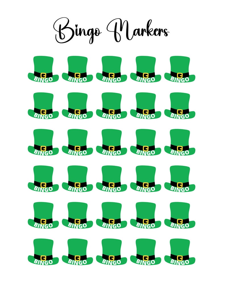 Bingo Cards St Patricks Day, St Patricks Day BINGO Game for Children ...