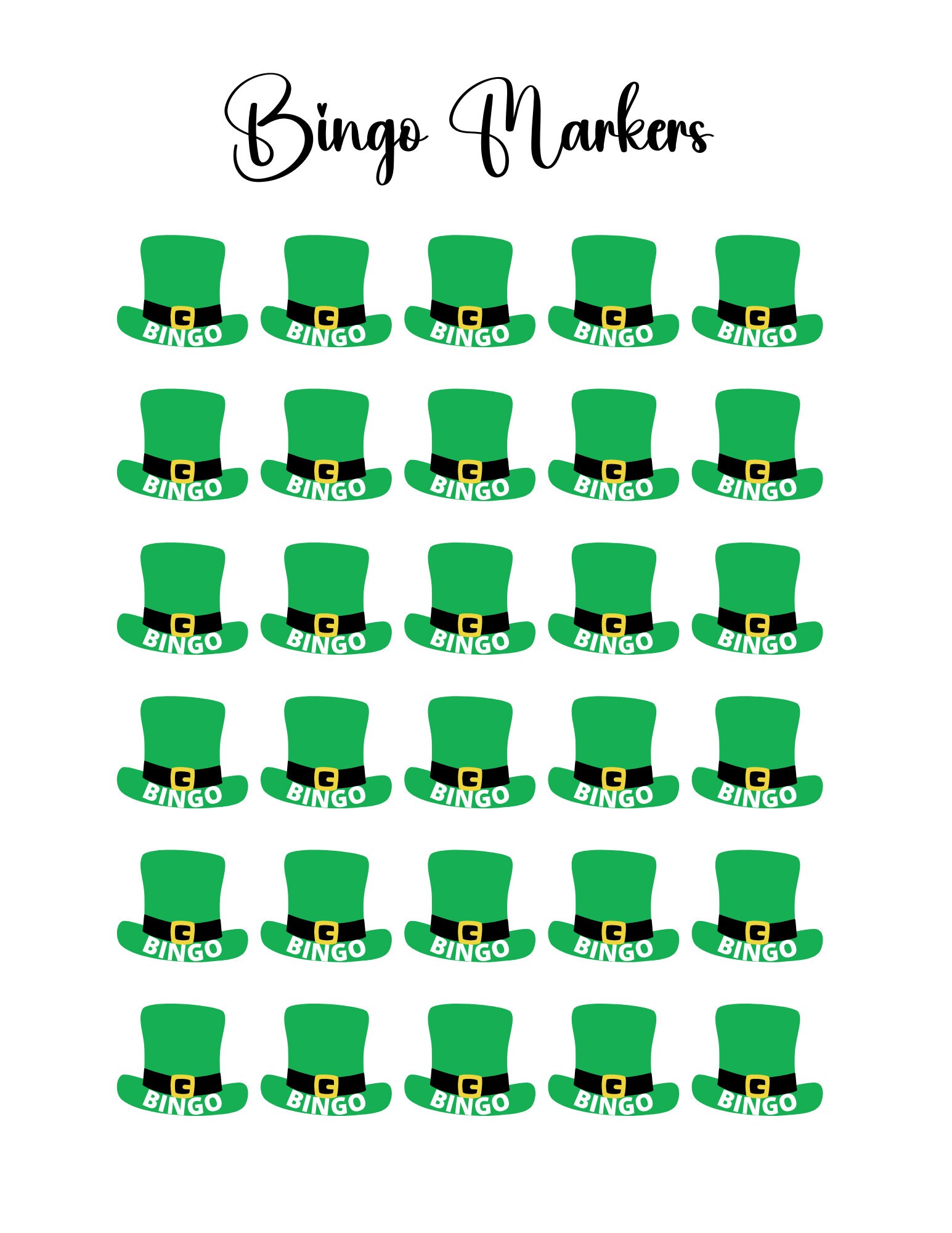 Bingo Cards St Patricks Day, St Patricks Day BINGO Game for Children ...