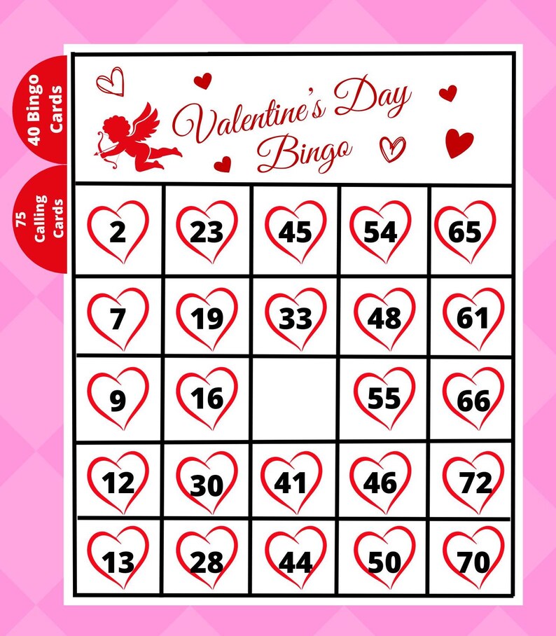 Valentines Bingo Printable, Conversation Hearts Bingo, Kindergarten ...