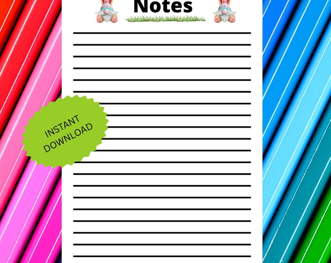 Printable Booklet Templates, Vertical Half Sheet Writing Paper Blank ...
