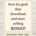 Printable Large Bingo Cards With Numbers,bingo Game Bundle to Play ...