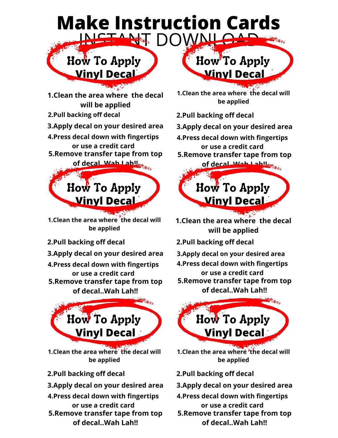 How to Apply a Decal, Decal Instructions, Care Instructions, DIY ...