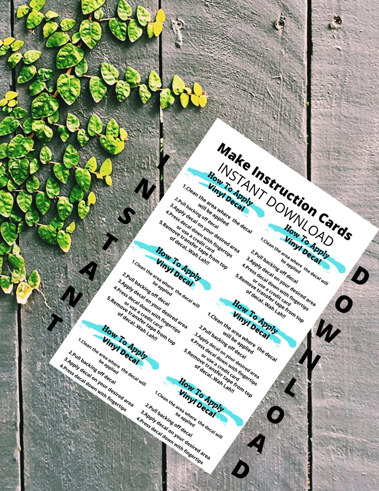 How to Apply a Decal, Decal Instructions, Care Instructions, DIY ...