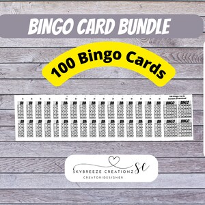Bingo Game Bundle to Play, Bingo Game to Instantly Download, Bingo Game ...