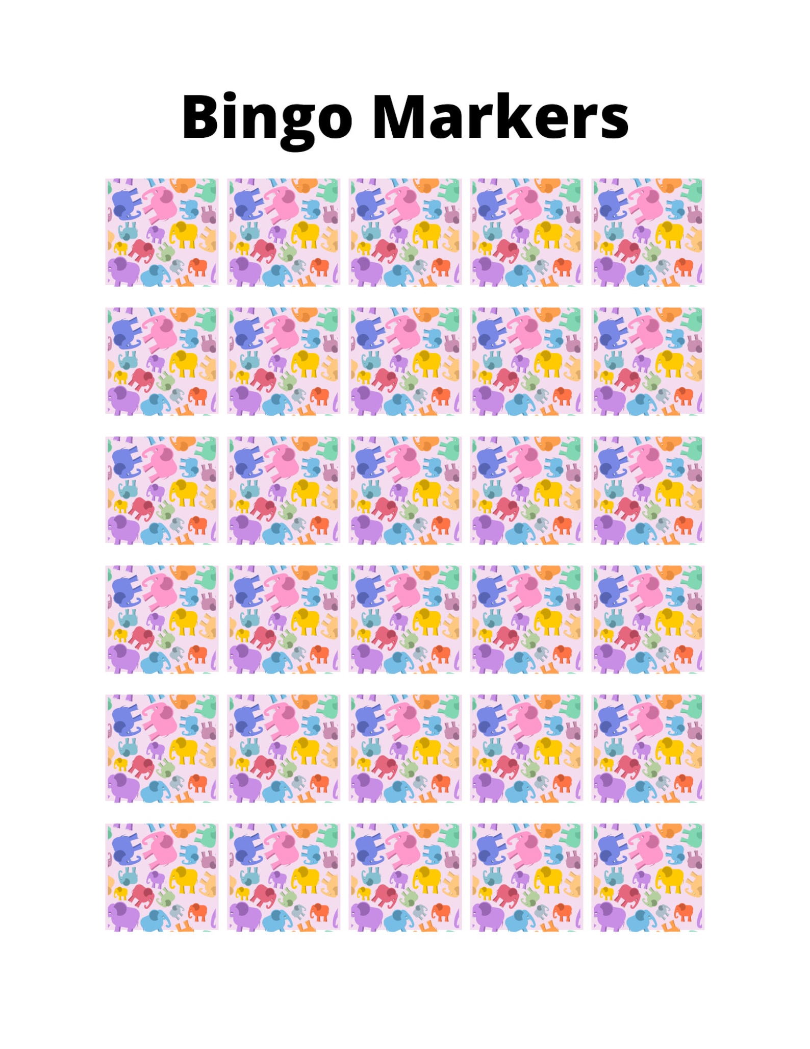 Bingo With Pictures, Printable Bingo Set, Bingo for Children, School ...