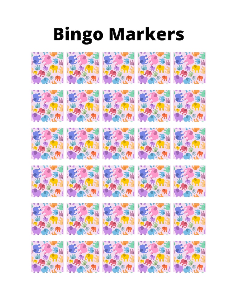 Bingo With Pictures, Printable Bingo Set, Bingo for Children, School ...