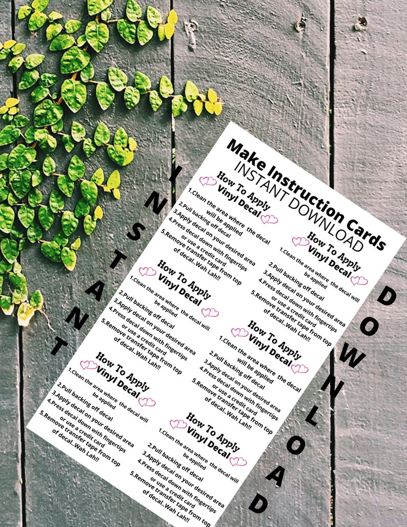 How to Apply a Decal, Decal Instructions, Care Instructions, DIY ...