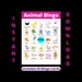 Printable Large Bingo Cards With Animals/bingo Game Bundle to Play ...