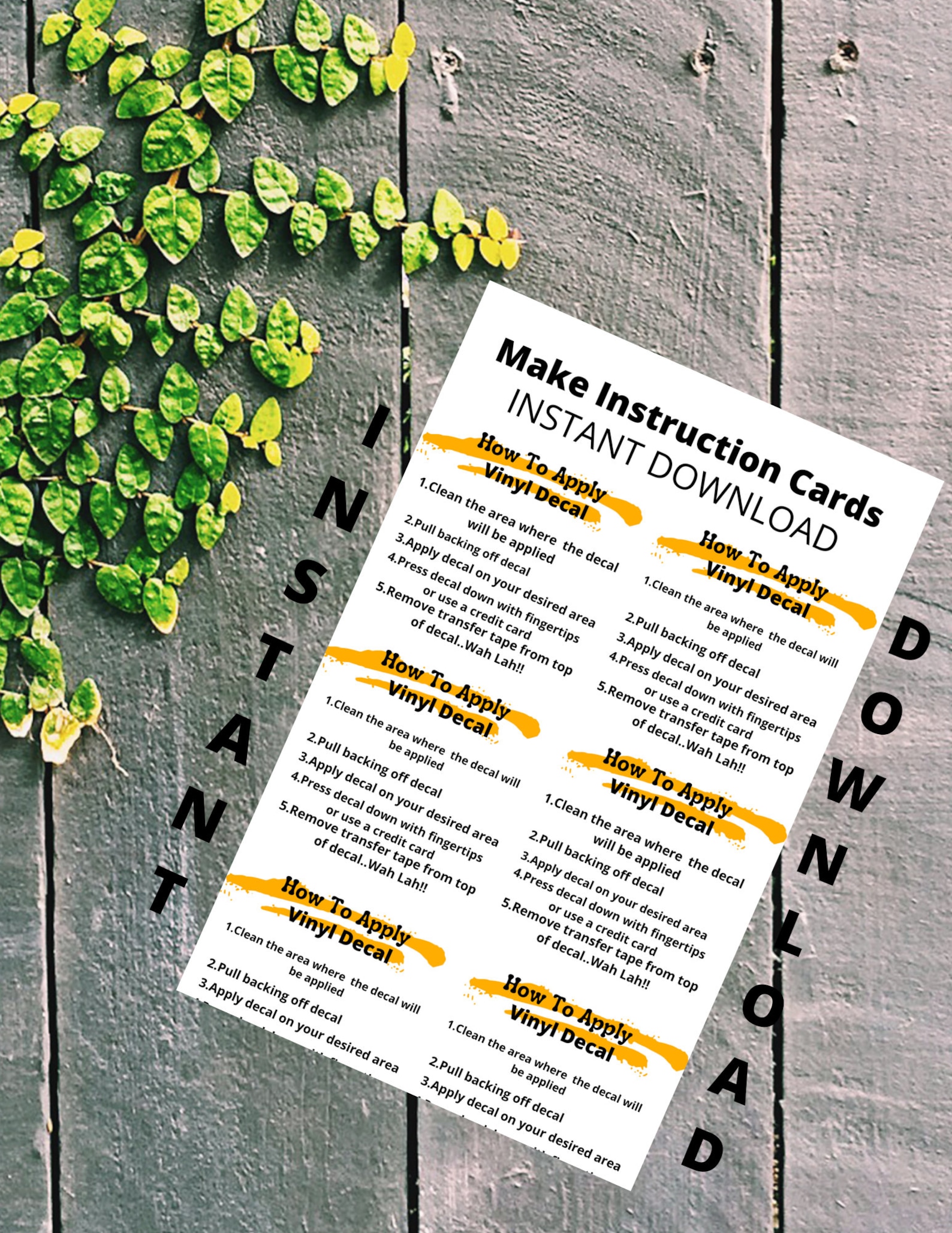 Decal Instructions, How to Apply Decals, Care Instructions, DIY ...