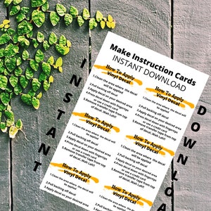Decal Instructions, How to Apply Decals, Care Instructions, DIY ...