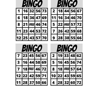 Bingo Game Bundle to Play, Bingo Game to Instantly Download, Bingo Game ...