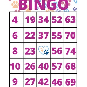 Number BINGO Game for Children and Adults, Instantly Play BINGO ...