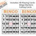 Bingo Calling Cards/orange Header Bingo Game/kids Bingo/60 Card Bingo ...