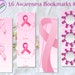 Breast Cancer Bookmarks Bundle 1, 16 Bookmark Set, Fun Bookmark for ...