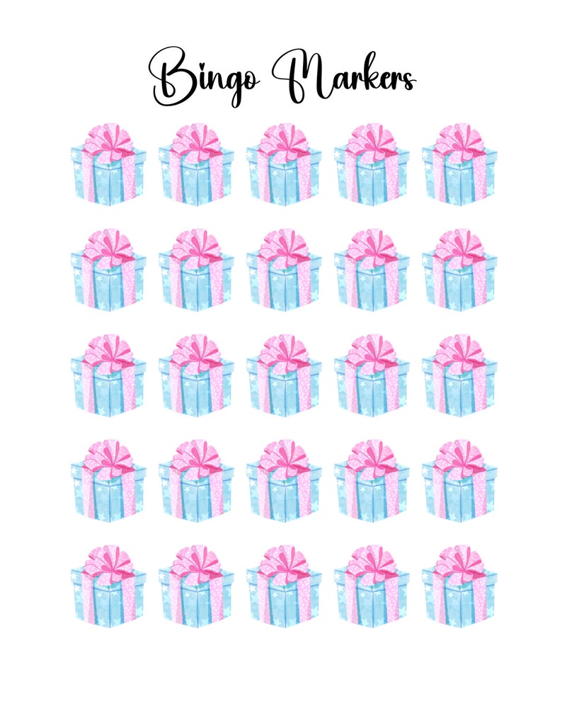 Birthday Printable Bingo Game 3, Birthday Activity, Birthday Party ...