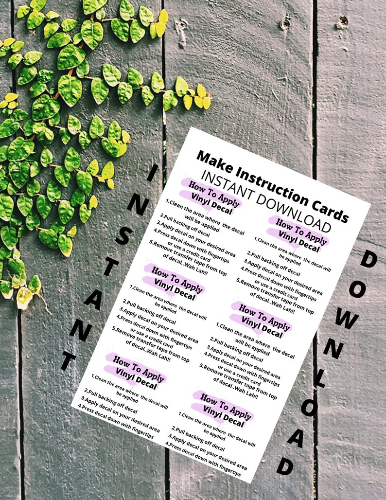 How to Apply a Decal, Decal Instructions, Care Instructions, DIY ...