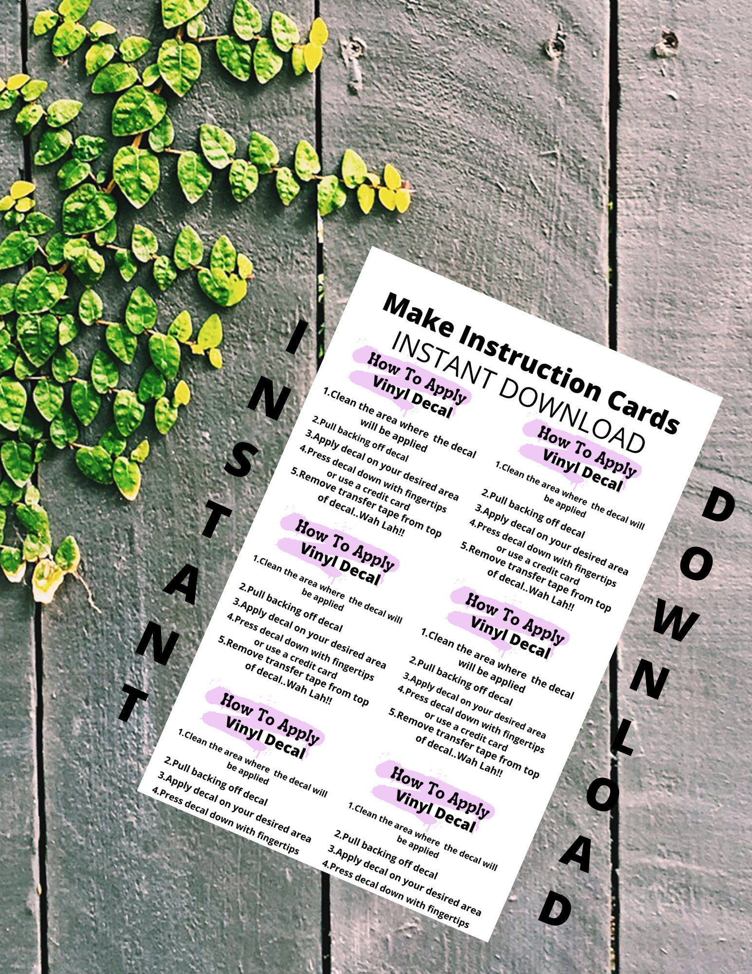 How to Apply a Decal, Decal Instructions, Care Instructions, DIY ...