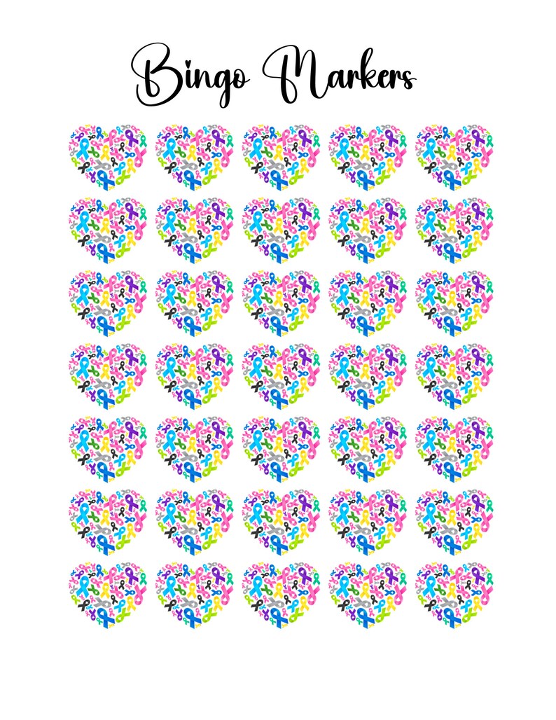 Printable Large Bingo Cards With Numbers,bingo Game Bundle to Play ...