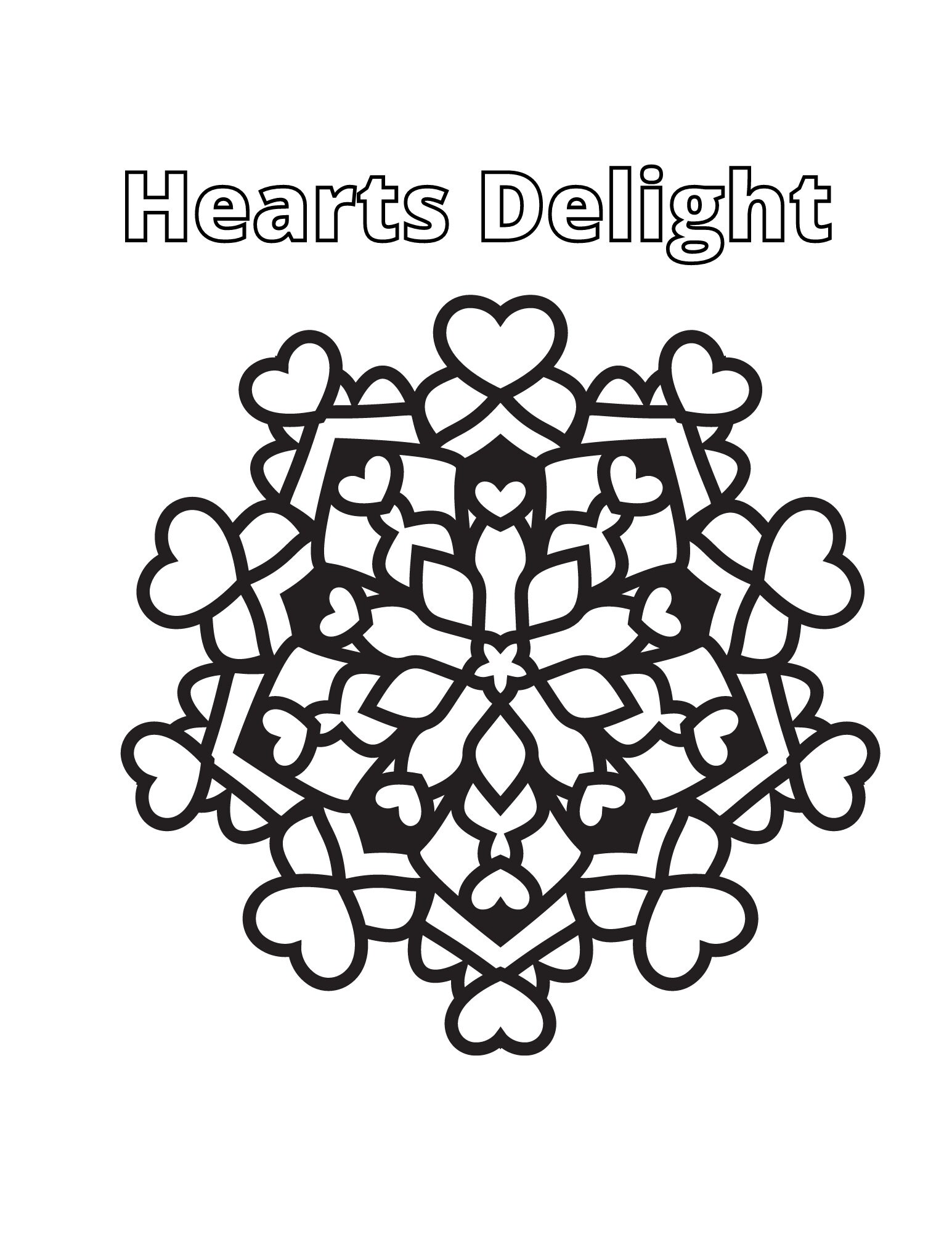16B-50 Hearts Delight Coloring Pages for Adults and Kids - Etsy