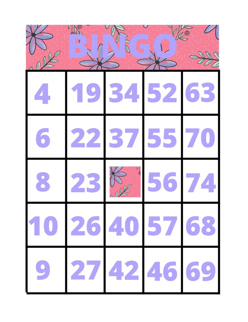Colorful BINGO Game, Play BINGO Instantly, Print and Play BINGO, Play ...