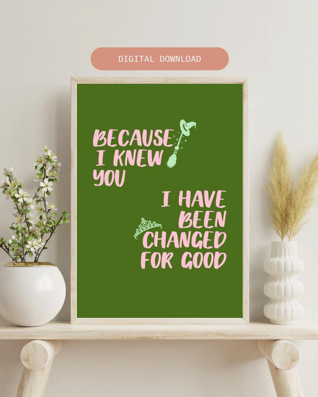 Changed for Good Wicked Art Print Poster, Movie Theatre Broadway ...