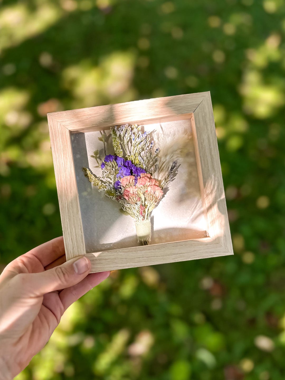 Custom Pressed Flower Frame | Wedding Keepsake Gift, 5x5 - Etsy