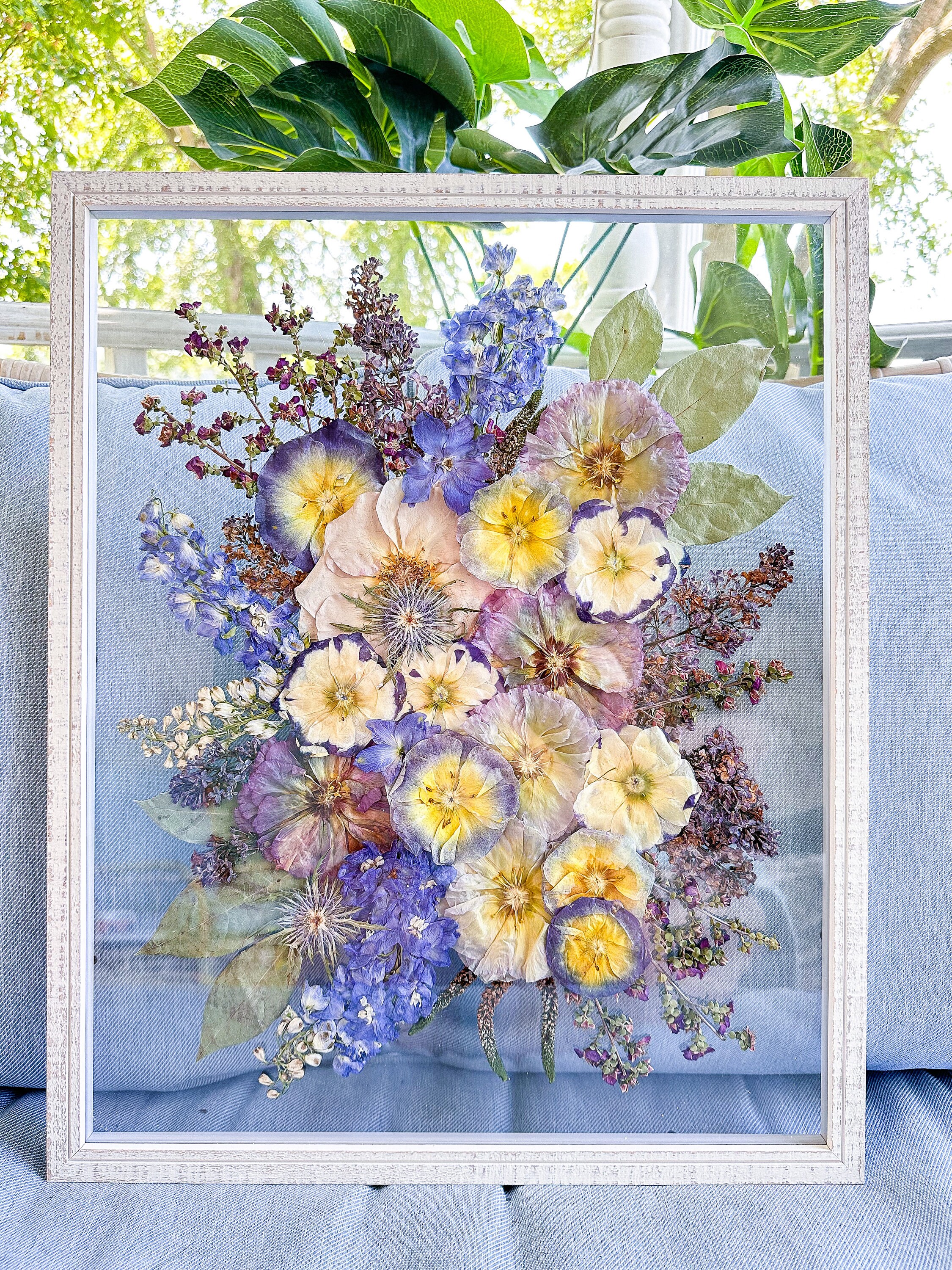 16x20 Glass on Glass | Flower Preservation | Wedding Flowers | Memorial ...