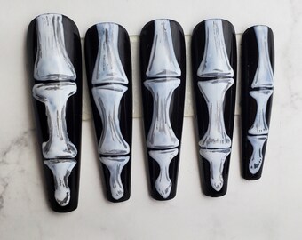 Skeleton Bone Nails - Etsy