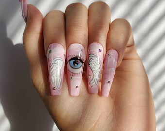 Angel Wing Nail Art