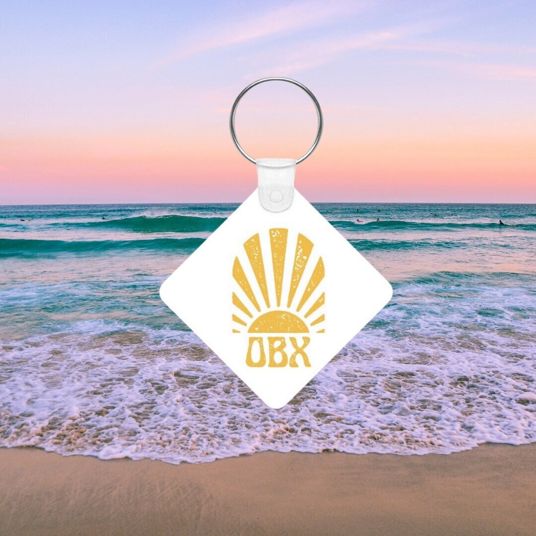 OBX Sunburst Keychain | Pogue Life, P4L, OBX North Carolina, Outer ...