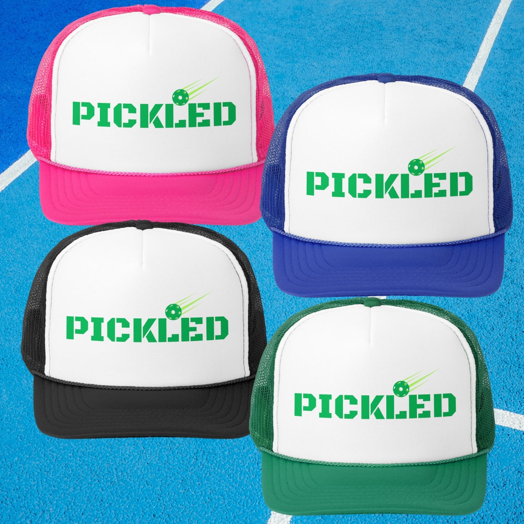 Pickleball pickled Trucker Cap Pickleball Player Gift, Pickleball ...