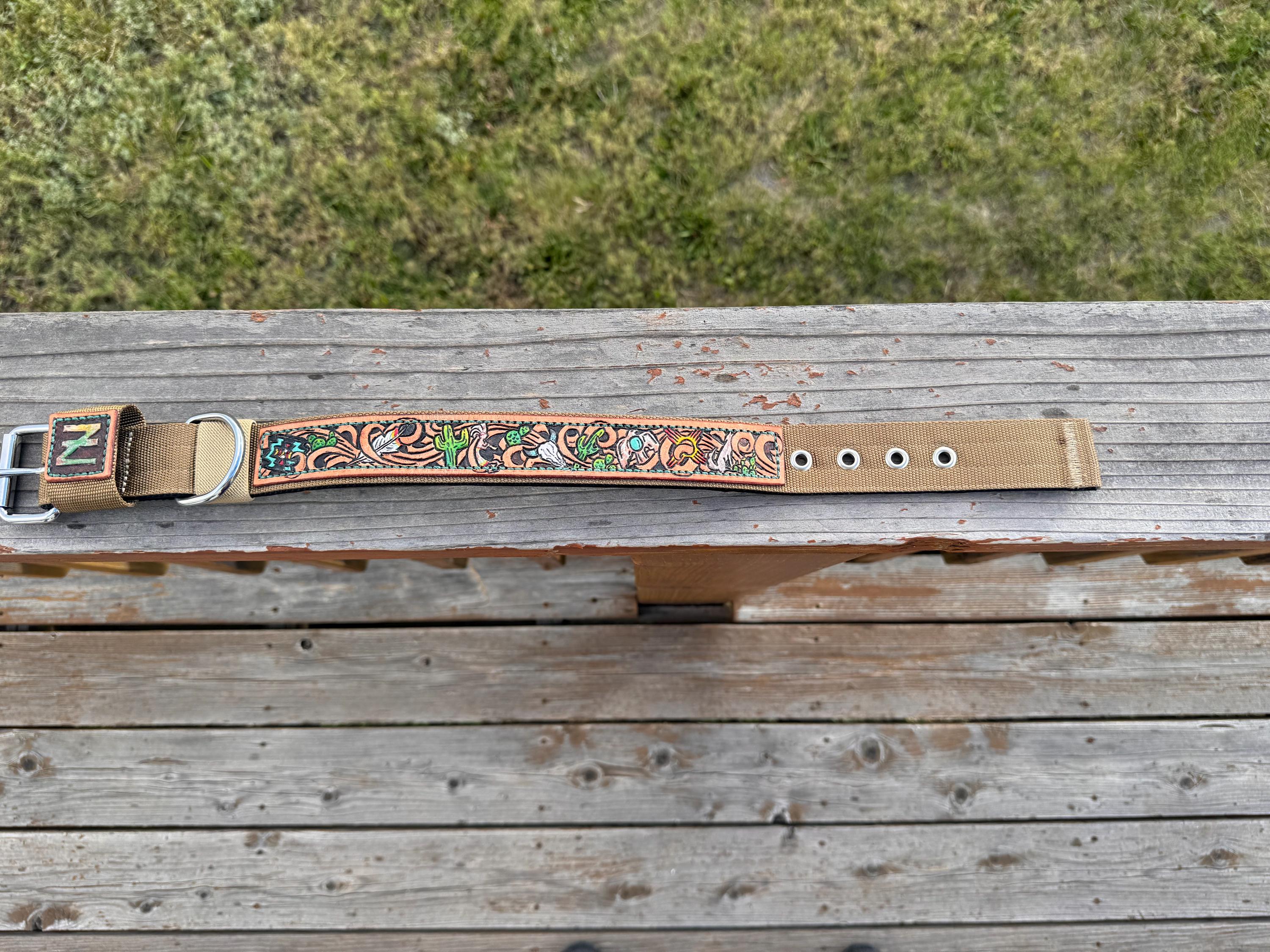 MADE TO ORDER Custom Leather Tooled Dog Collars - Etsy
