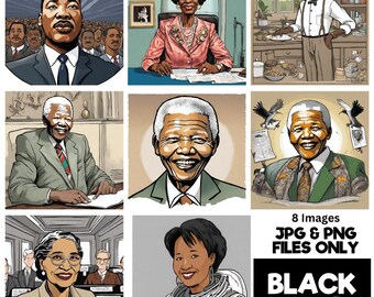 8 Black History Month Clipart | Historical Figures | Women's History ...