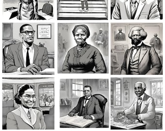 8 Black History Month Clipart | Historical Figures | Women's History ...