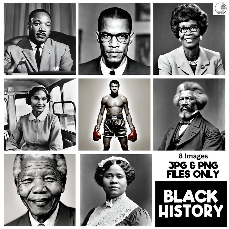 8 Black History Month Clipart | Historical Figures | Women's History ...