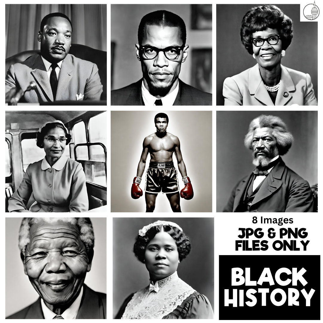 8 Black History Month Clipart | Historical Figures | Women's History ...