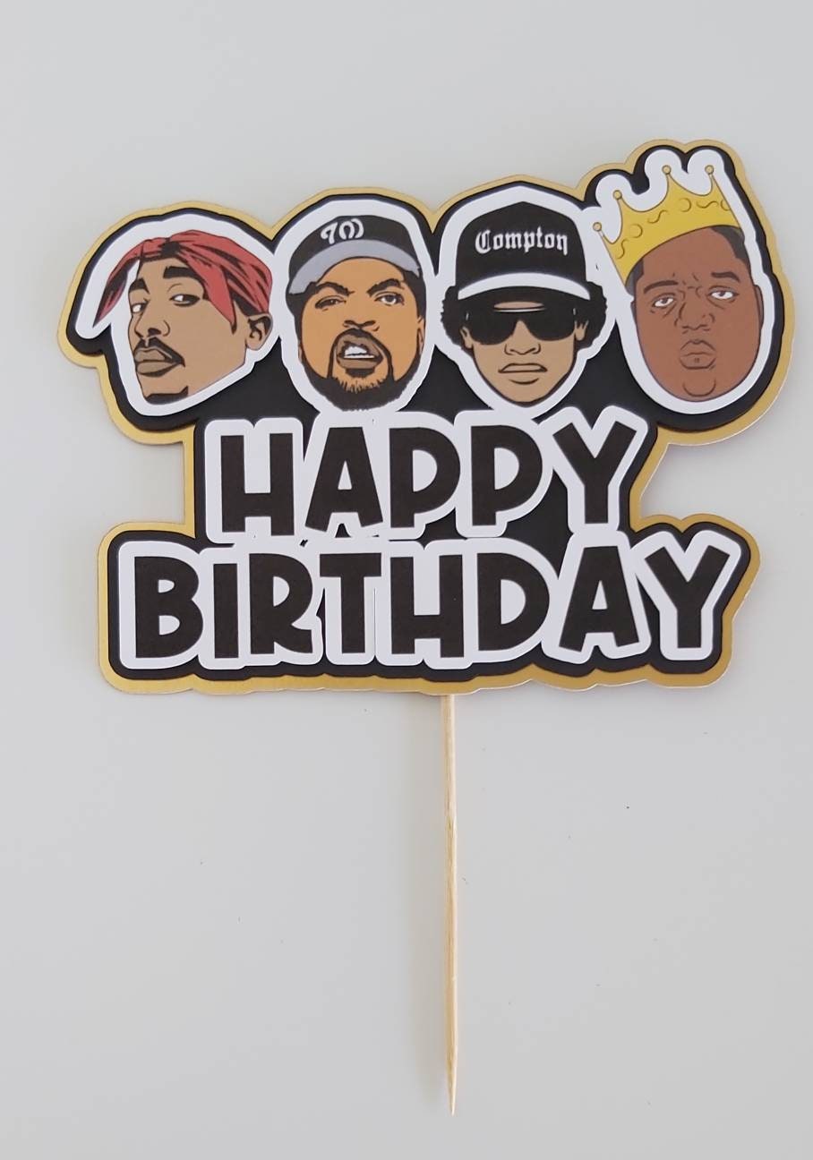 Birthday Cake Topper Hip Hop Artist Music Rappers Old School Music Rap ...