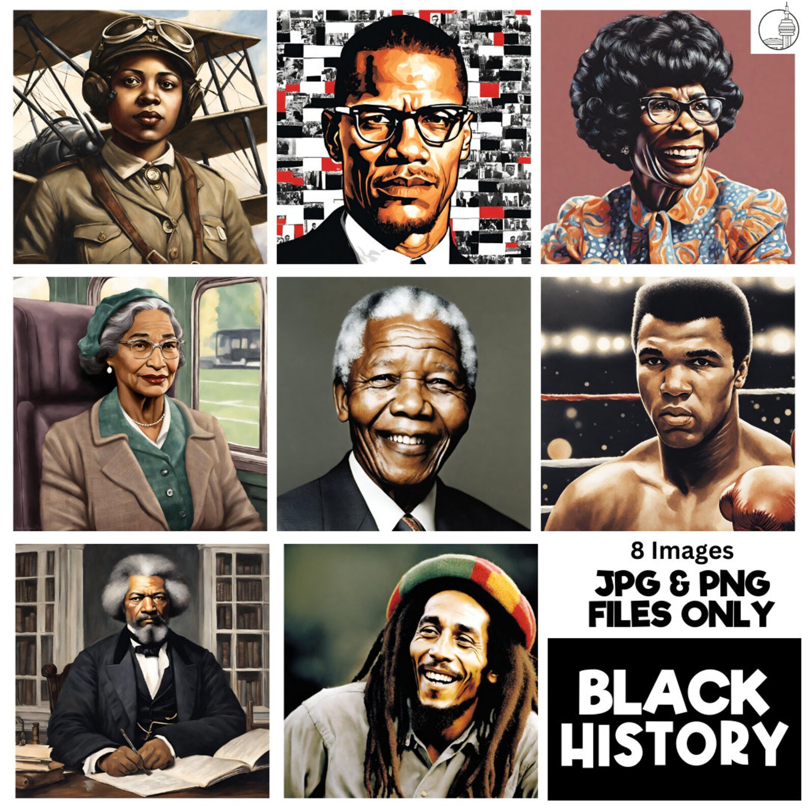 8 Black History Month Clipart | Historical Figures | Women's History ...