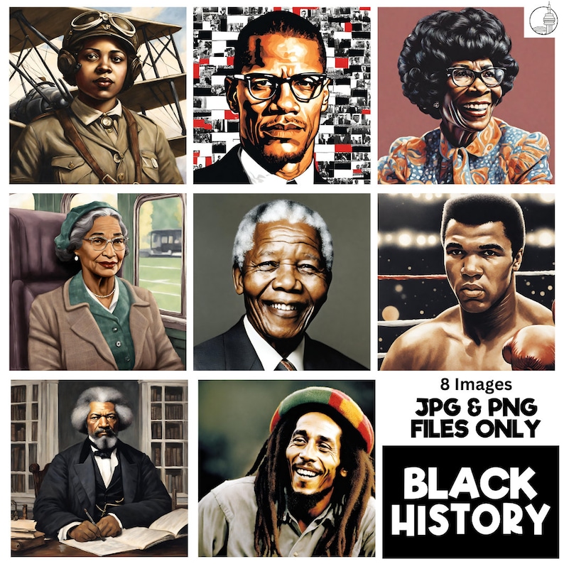 8 Black History Month Clipart | Historical Figures | Women's History ...