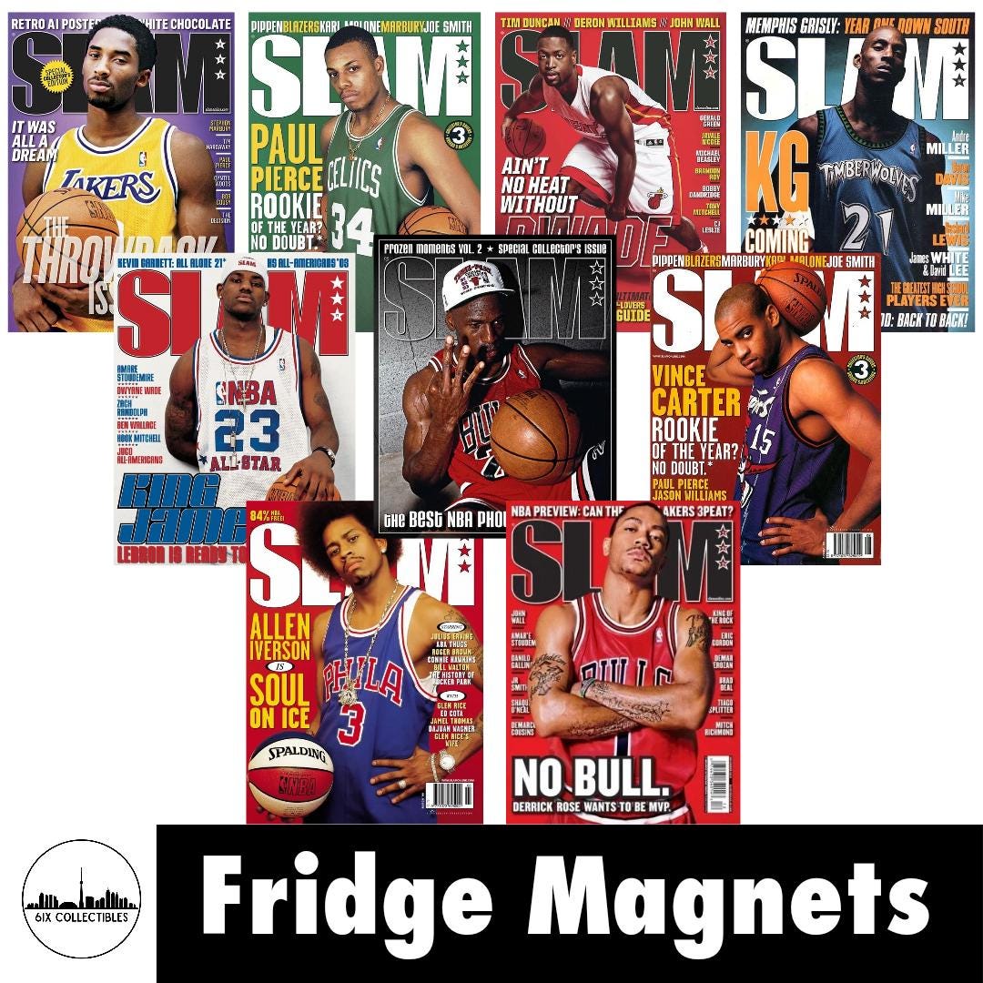 Basketball Magnets | Sports Gift | Classic | Nostalgic | Magazine ...