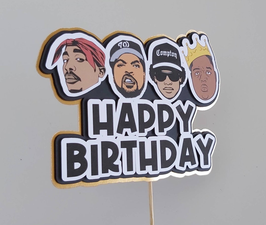 Birthday Cake Topper Hip Hop Artist Music Rappers Old School Music Rap ...